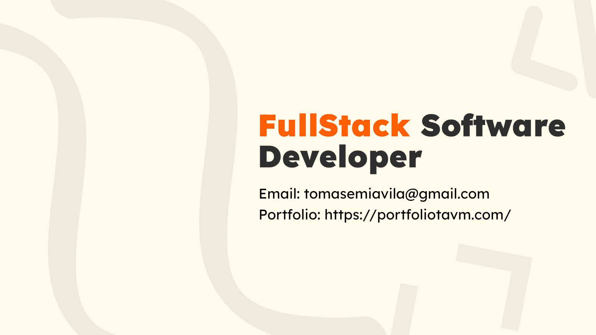 Portfolio de Tomás Avila - Desarrollador y Programador Web/Escritorio con 5 años de experiencia ...